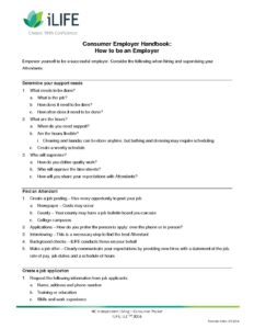 Employer Handbook – iLIFE Financial Management Services
