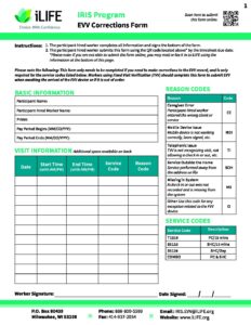 EVV-Corrections-Form-IRIS – iLIFE Financial Management Services