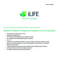 FA Employee Start-up Packet CWP Sample – iLIFE Financial Management Services