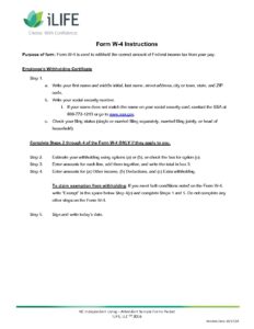 NCIL_iLIFE_Attendant_Packet_Sample_2024_Form_W-4 – iLIFE Financial ...