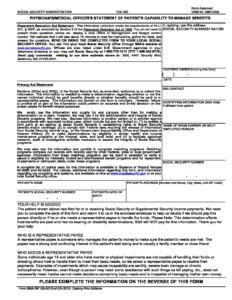 Physicians-Statement-Form SSA-787 Fiscal Agent – iLIFE Financial ...